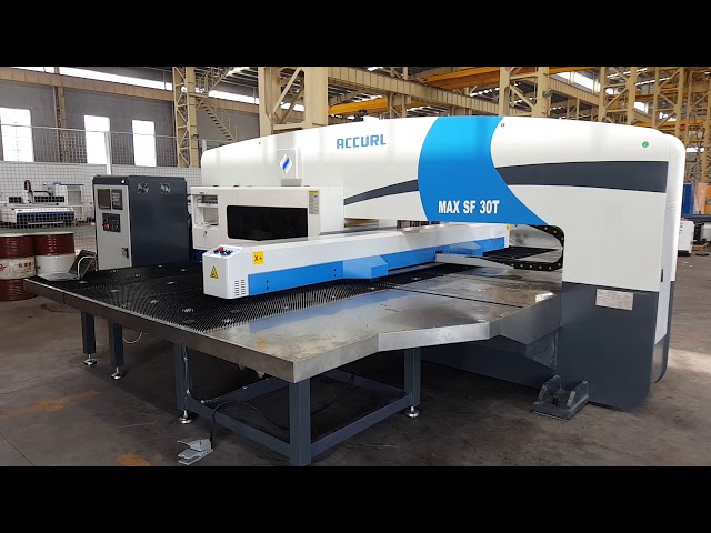 30 ton CNC servo hydraulic turret punch press - ACCURL