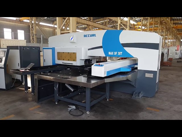 CNC servo driven ram turret punch press 50 ton for servo cnc punching ...
