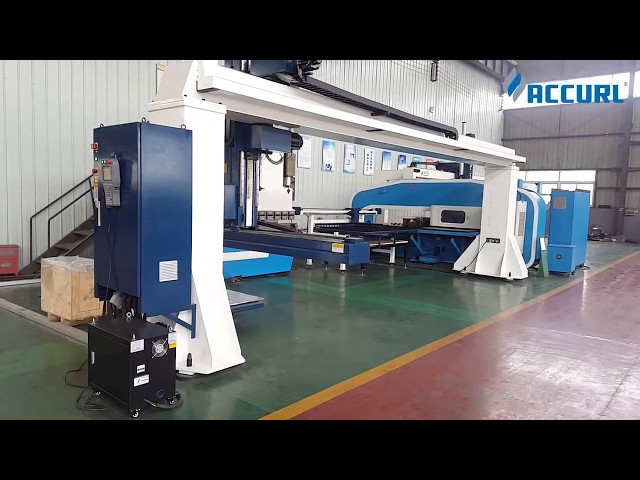Gantry style 5-axis cnc press brake robot bending/turret punch press ...